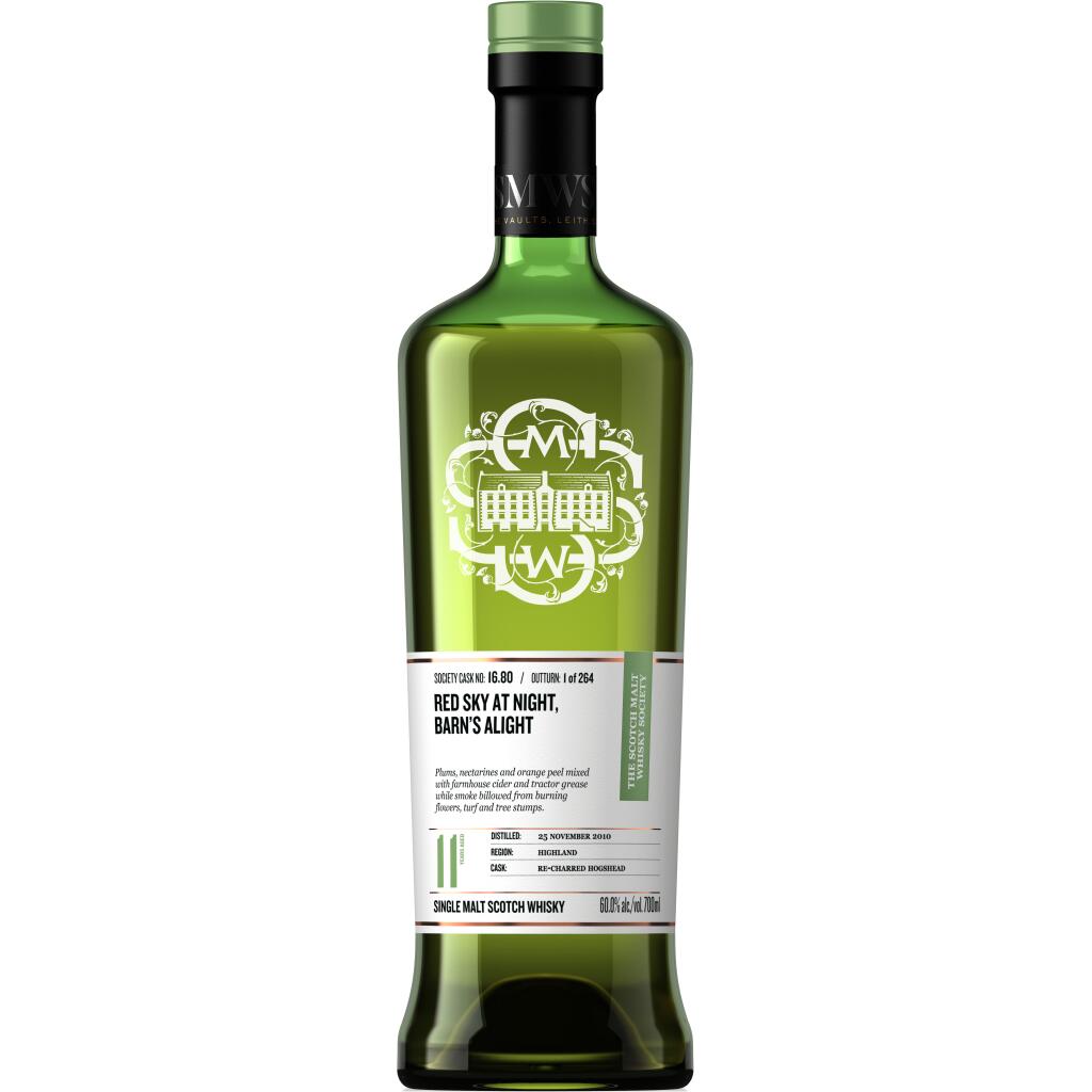 SMWS 16.80 - Red Sky At Night Barn's Alight - Strath Liquor Merchants